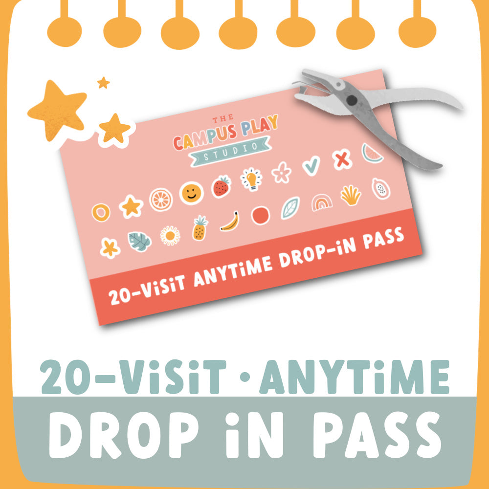 Drop-In Pass: 20-Visit | Anytime – The Campus Play Studio